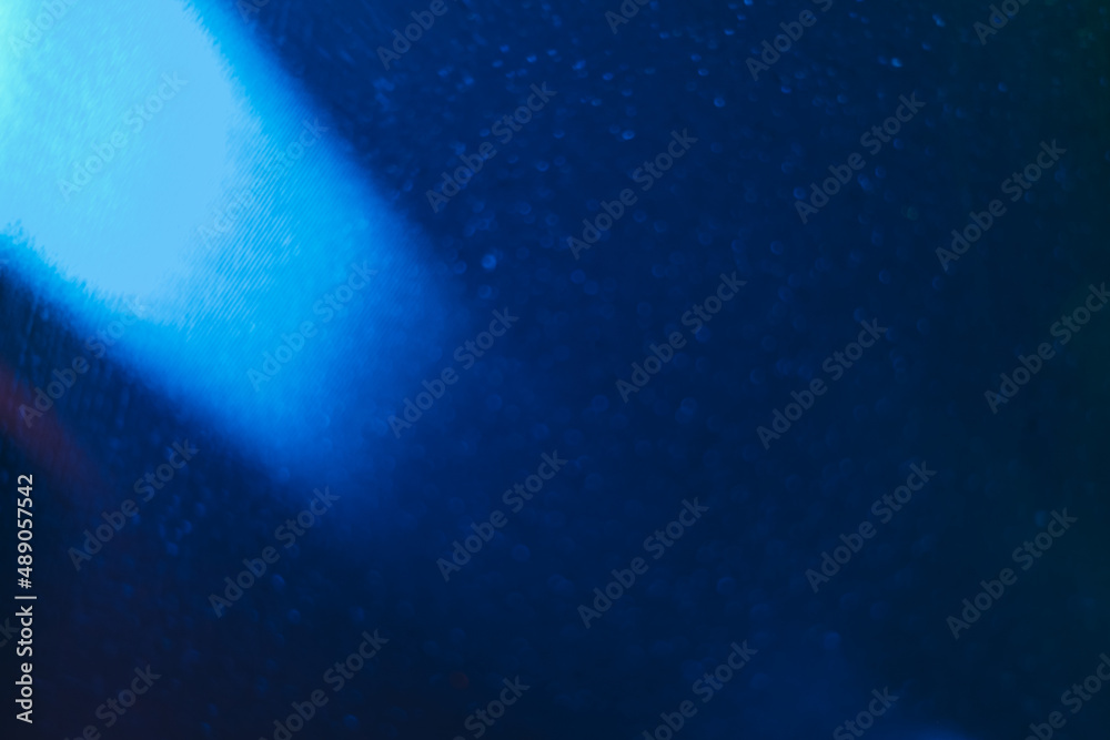 Blur light overlay. Bokeh glow. Underwater bubbles. Defocused neon blue ...