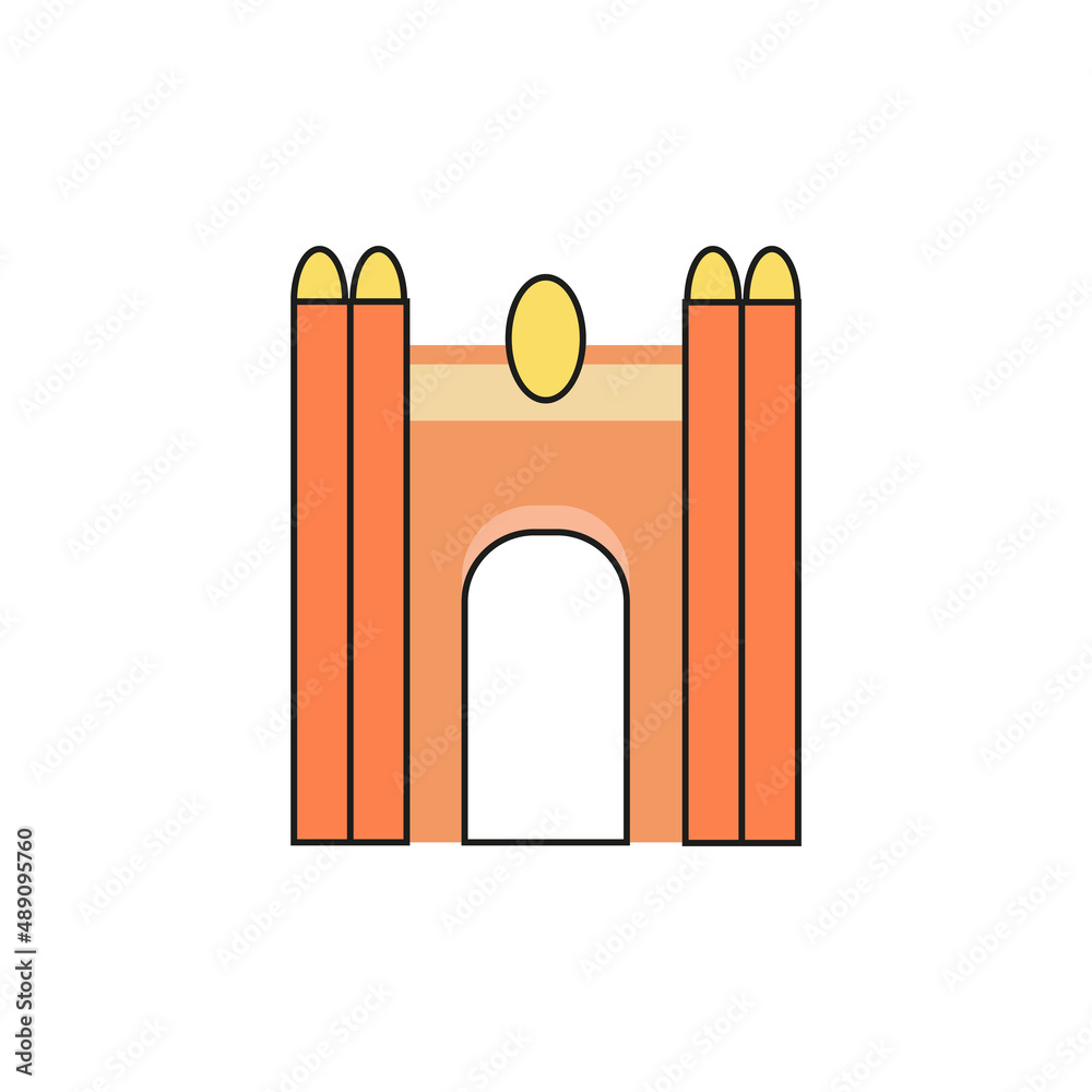 Cartoon arch icon. Architecture. Vector graphics Stock Vector | Adobe Stock