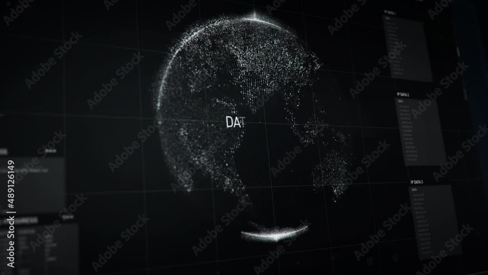 Interface of spying computer system is shown on the monitor. Interface ...