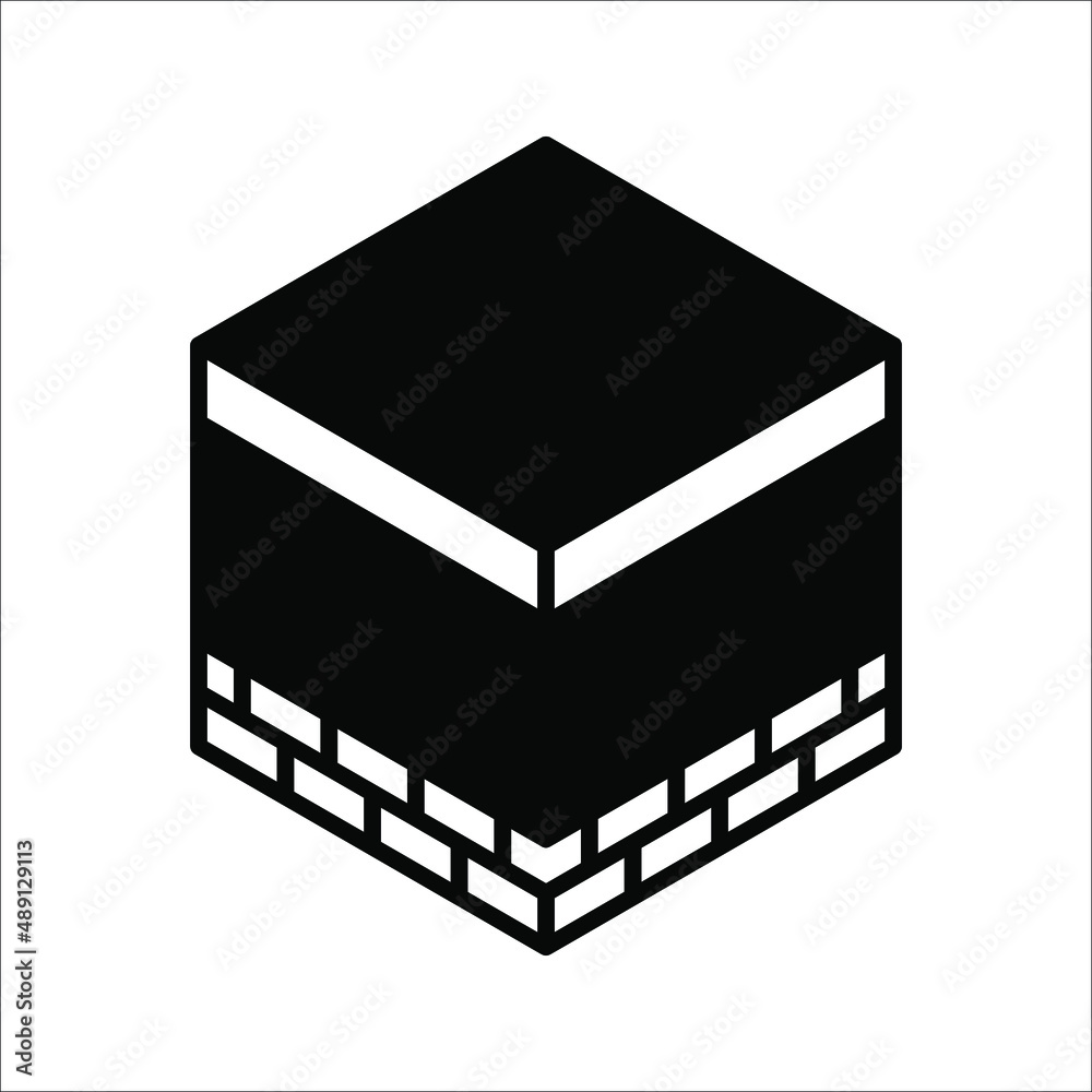 kaabah icon design, mecca ka'bah. vector illustration for islamic event ... kaabah icon design, mecca ka'bah. vector illustration for islamic event ...