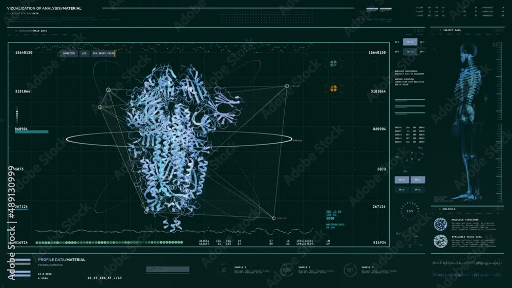 Scientific Microbiology Covid Research By Modern Analysis Computer ...