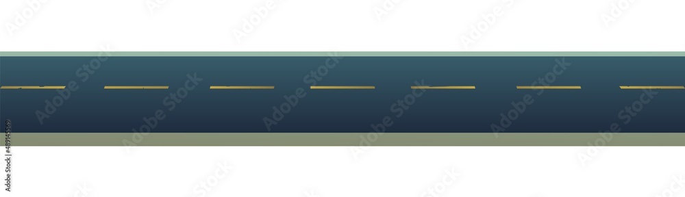 Good asphalt road. Side view. Quality modern empty highway. Suburban ...