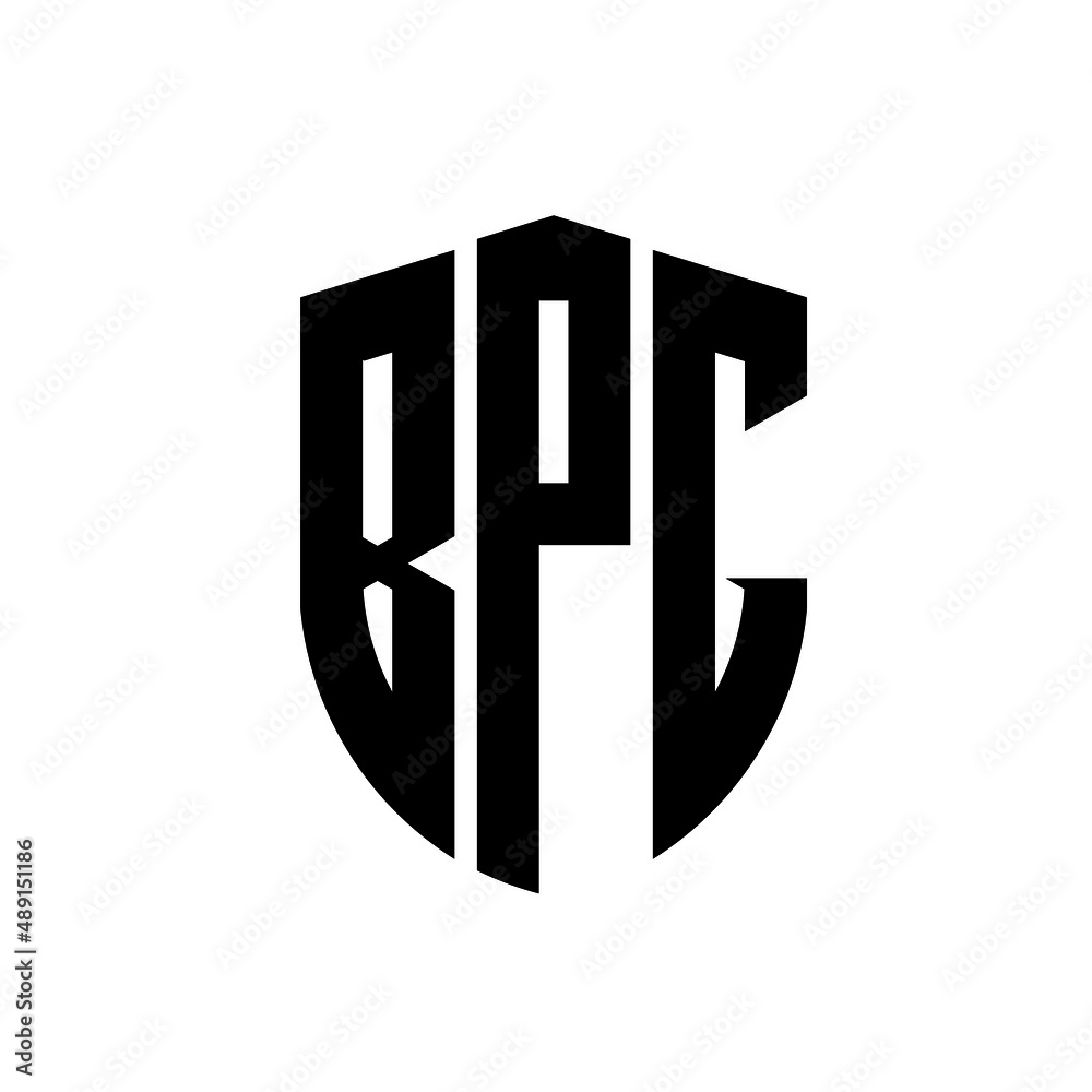 Vecteur Stock BPG letter logo design. BPG modern letter logo with black ...