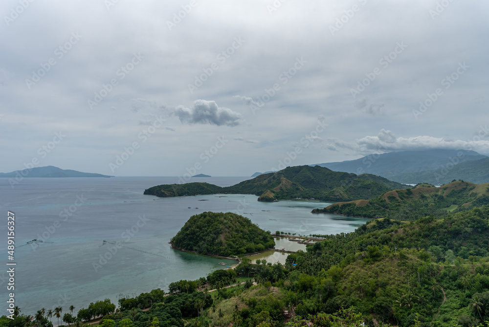 View and landscape of Mindanao Region, The Philippines, Lanuza area and ...