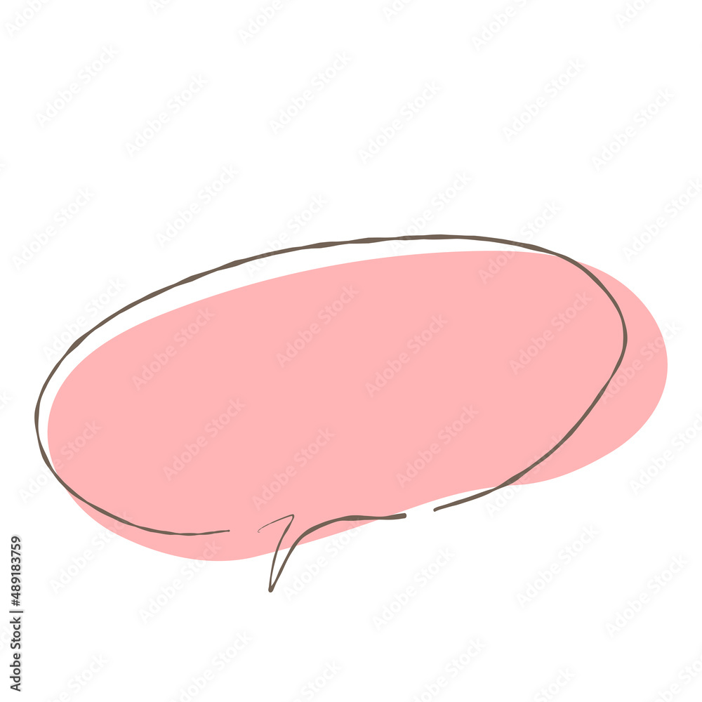 Pink Speech Bubble