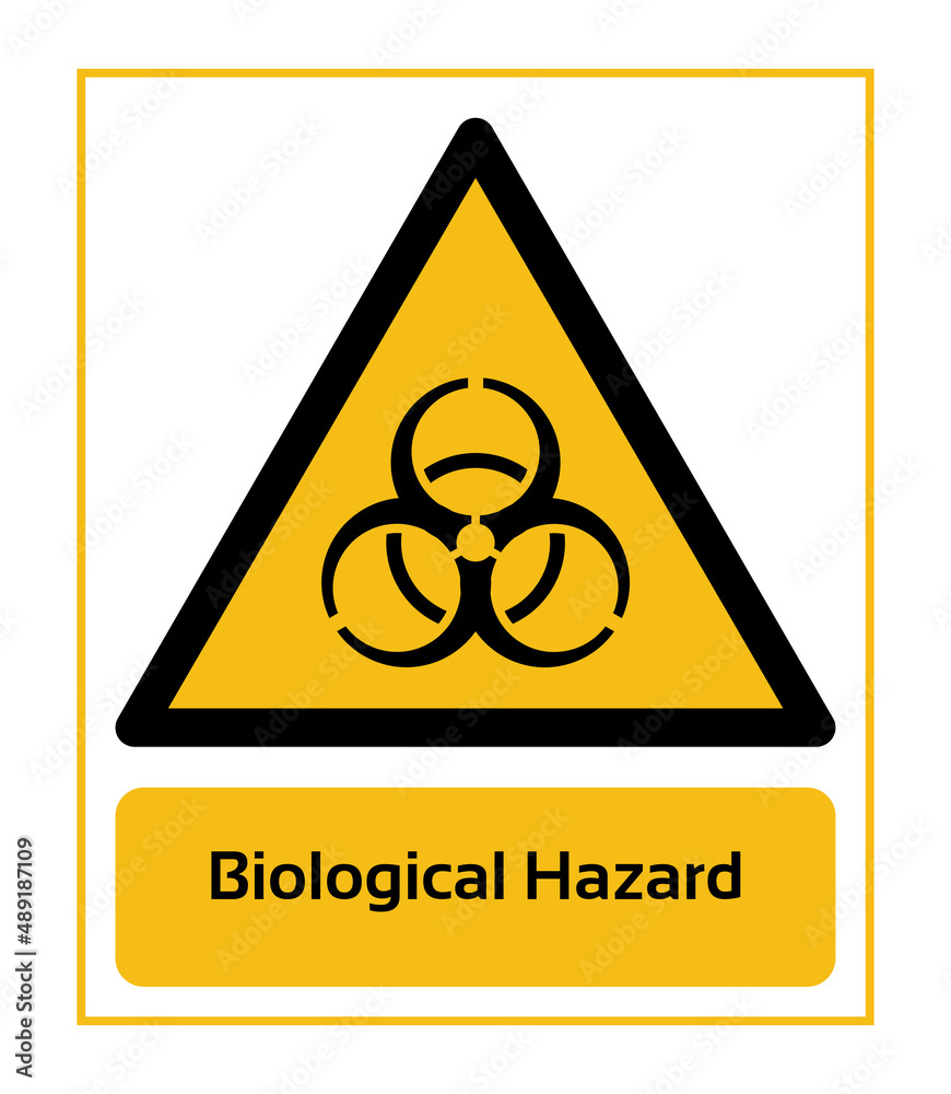 Biological Hazard. Warning Signs. ISO 7010 Sign. Signs of Danger And ...