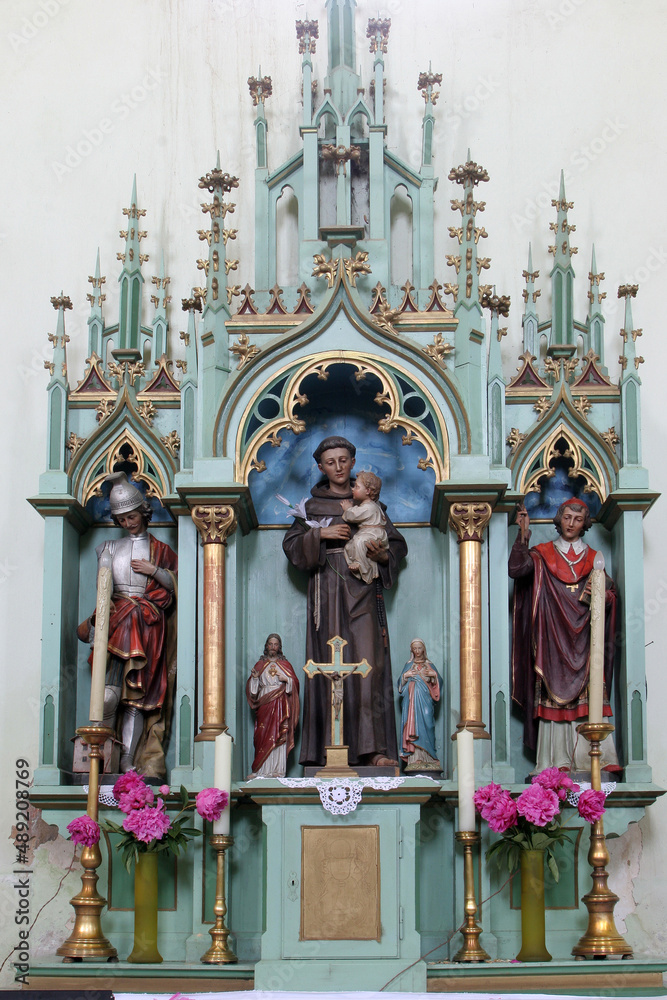 Altar of St. Anthony of Padua in the parish church of Saints Simon and ...