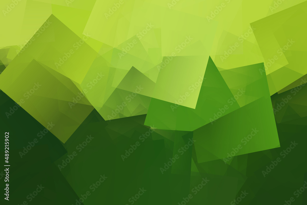 abstract green background with green cubes Stock Illustration | Adobe Stock