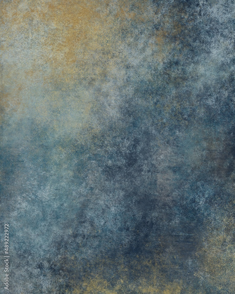 Abstract dark blue yellow grunge dirty background. Grunge wallpaper ...