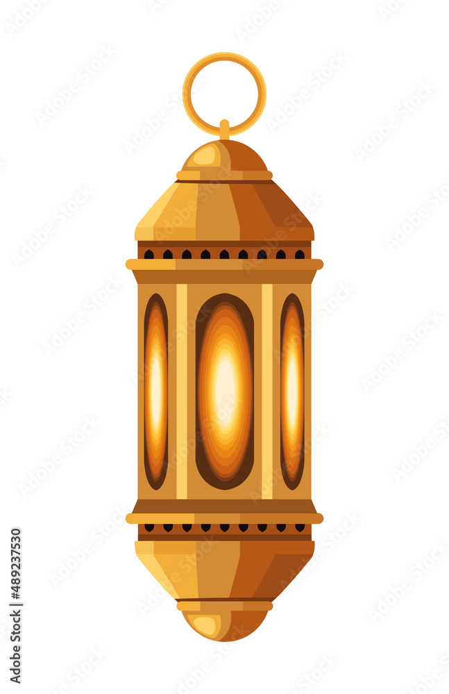 golden arabic lamp Stock Vector | Adobe Stock