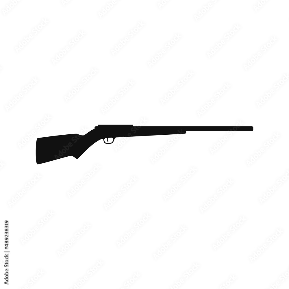 simple vector rifle design for logo icon etc Stock Vector | Adobe Stock