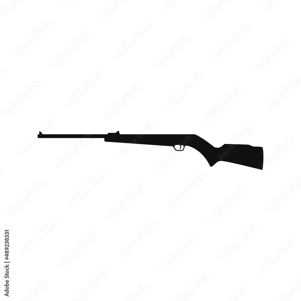 simple vector rifle design for logo icon etc Stock Vector | Adobe Stock