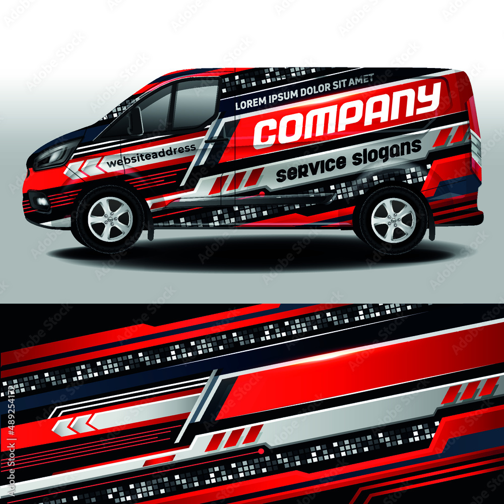 Development of car design for the company. Van Car Wrapping Decal.Car ...