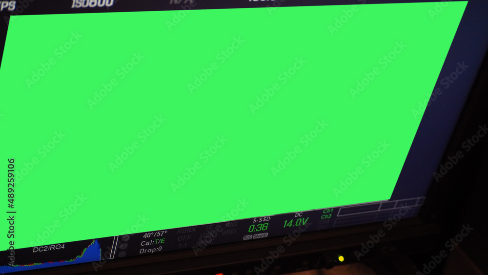 Video recording interface. VDO production recording camera viewfinder ...