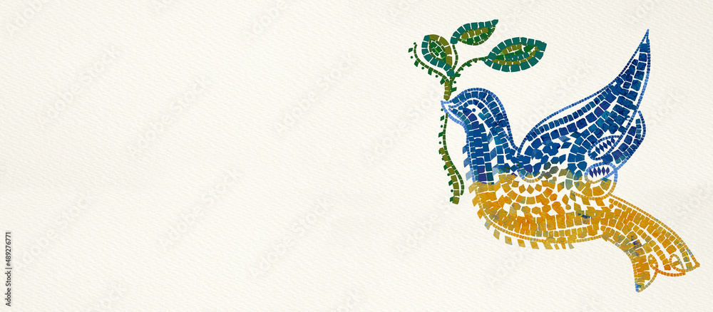 Peace for Ukraine- Peace to the World. Concept Banner Stock ...