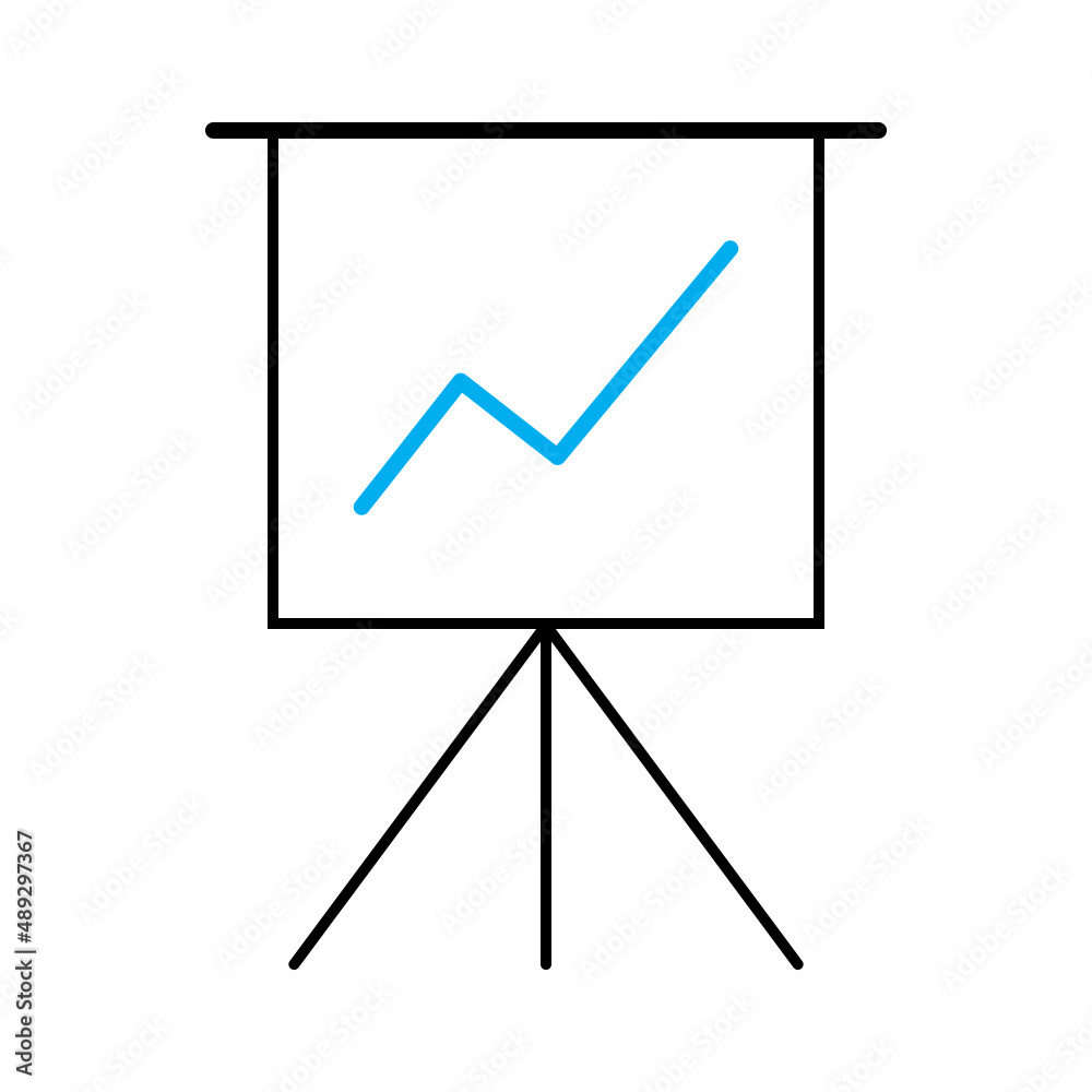 Graph icon. Growing graph icon. SVG vector illustration. Stock Vector ...