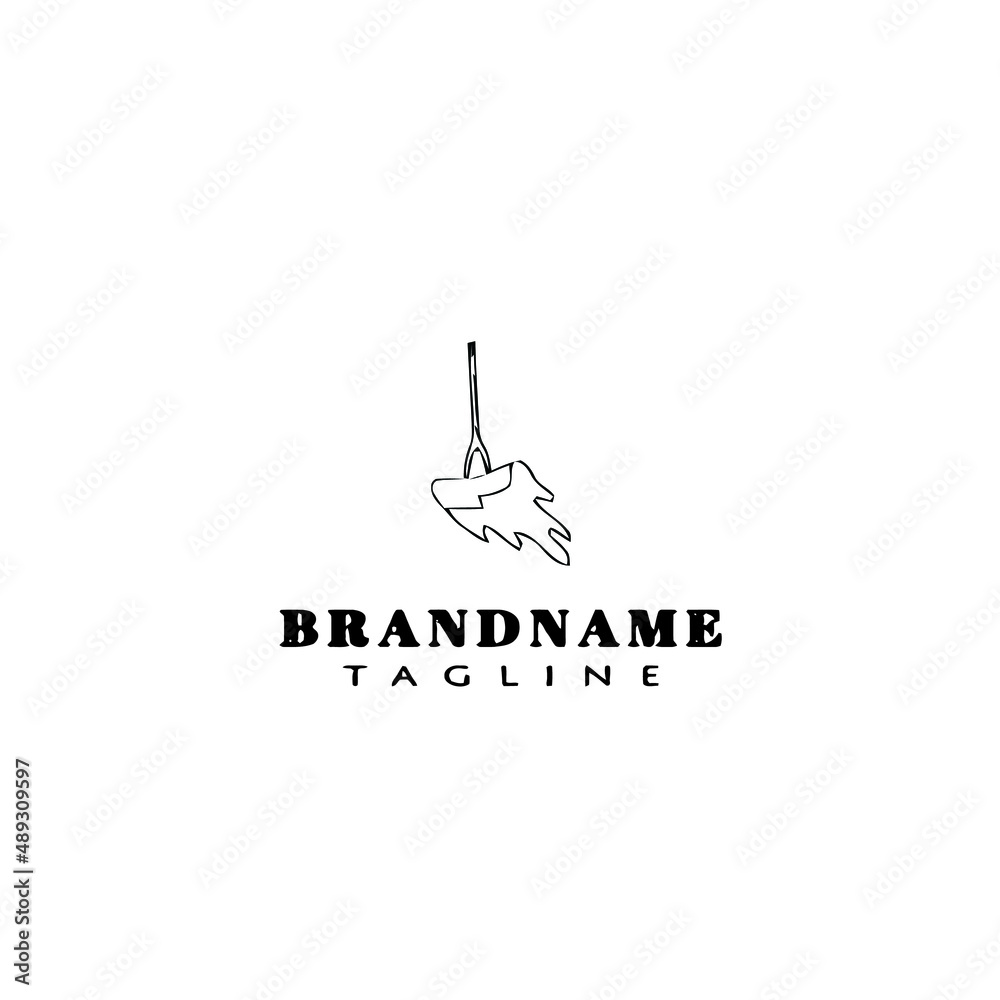 fondue logo cartoon icon design template black isolated illustration ...