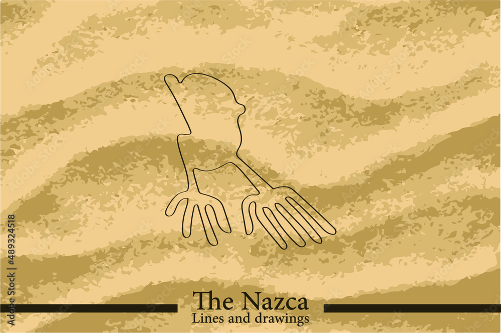 Drawing on the Nazca plateau. Exact copies of real drawings in vector ...