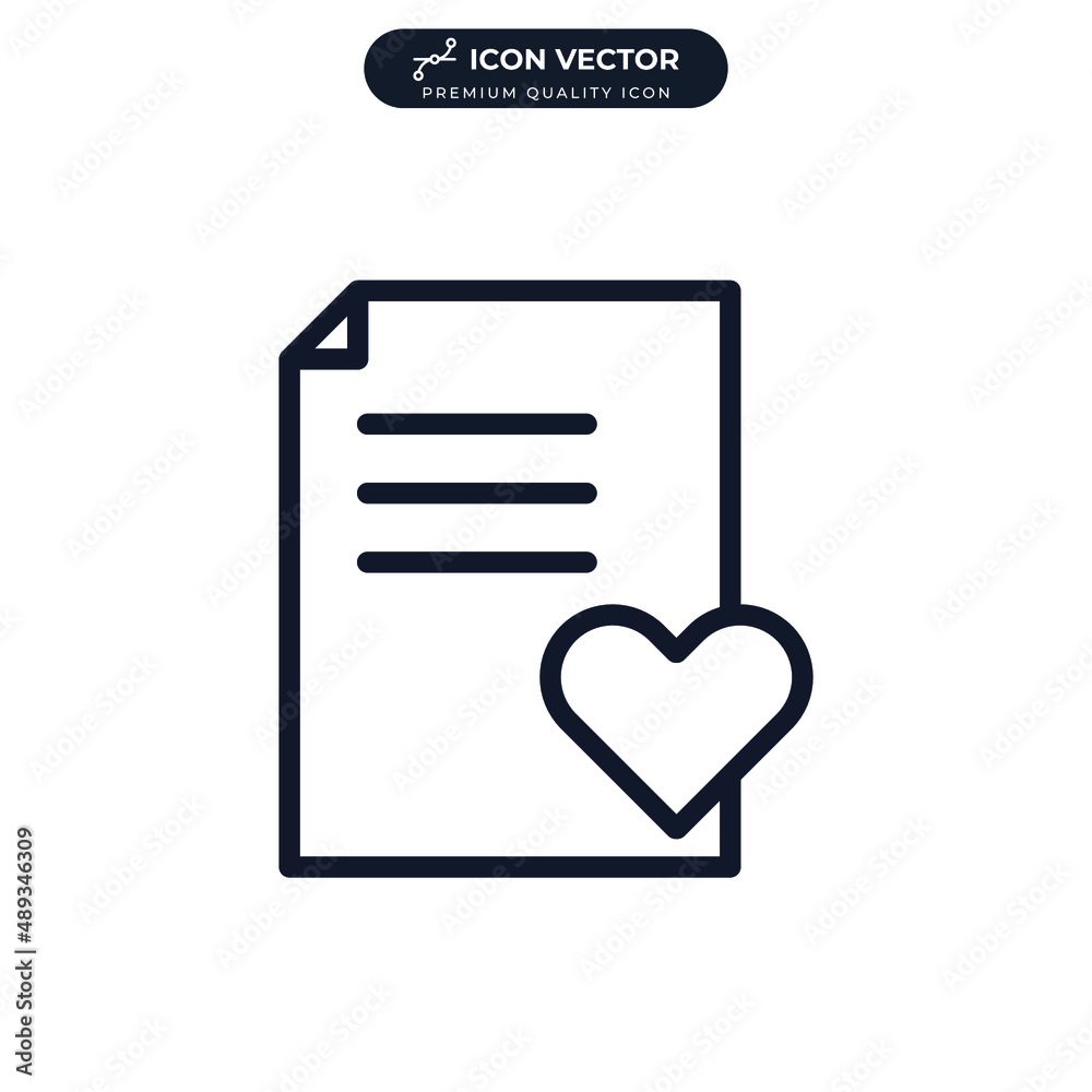 wish list icon symbol template for graphic and web design collection ...