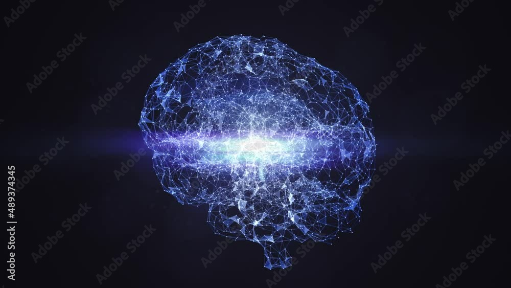 Artificial Intelligence - Building Neural Network - Net shaped brain on ...