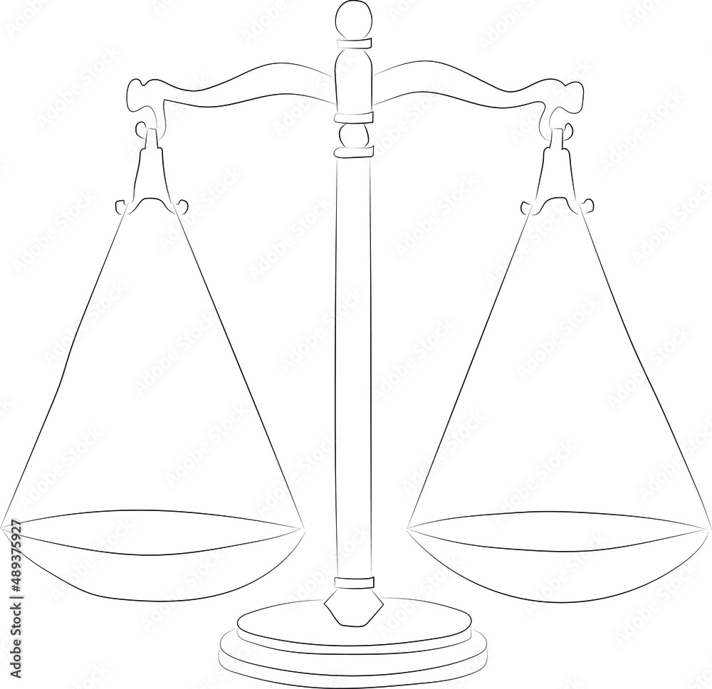 Stylized vector drawing drawn with strokes of lines of different ...