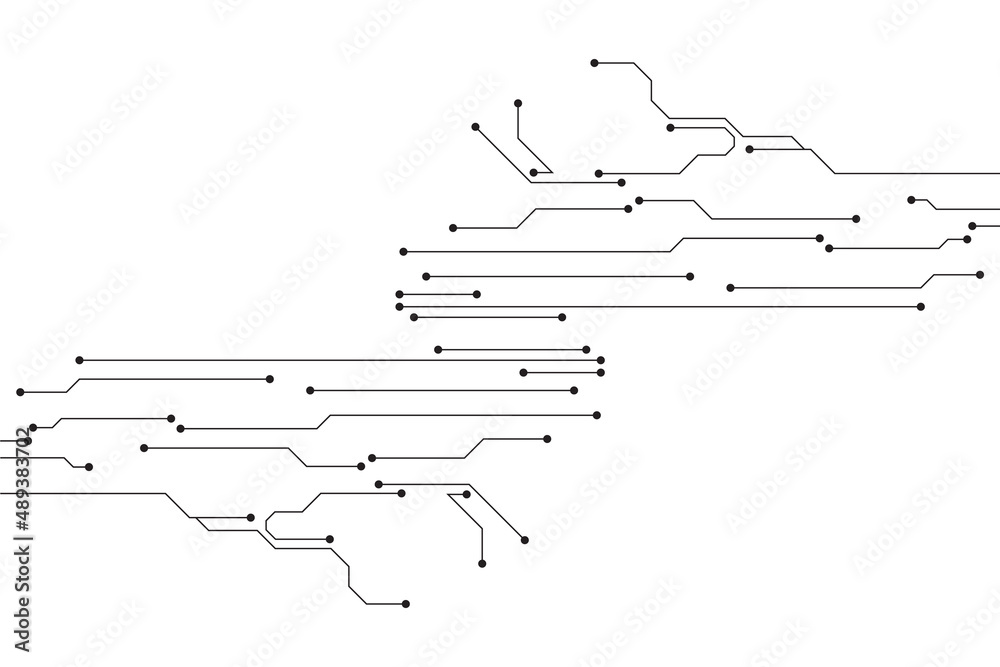 Abstract futuristic circuit board Illustration, Circuit board with ...