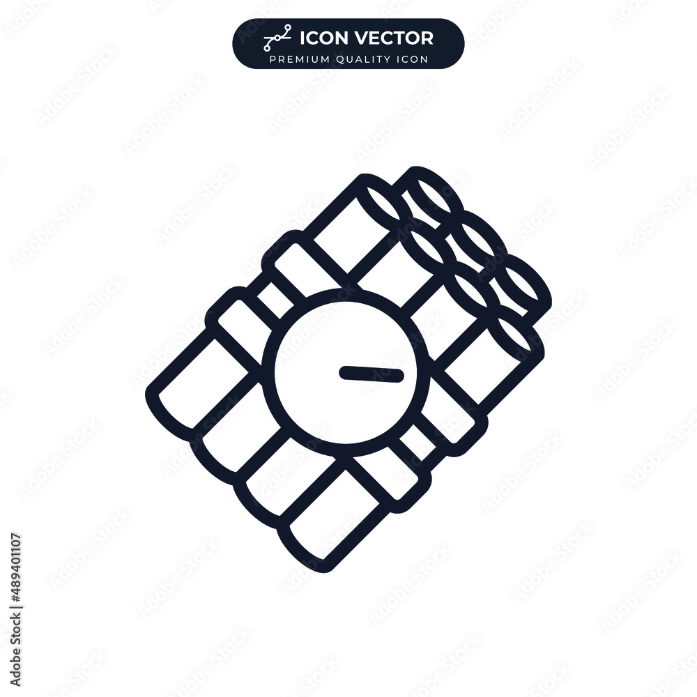 dynamite icon symbol template for graphic and web design collection ...