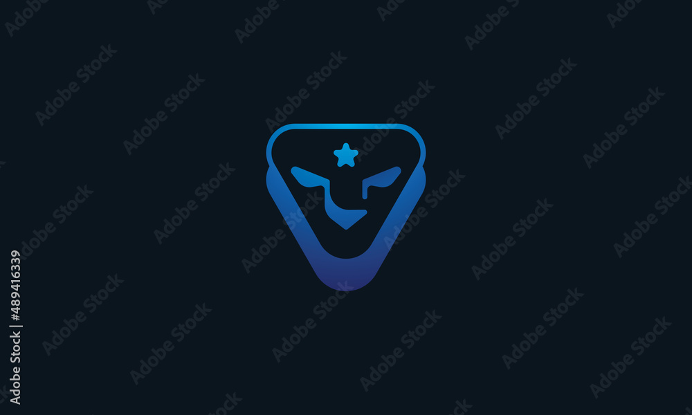 Void Mask Human Face Logo Template Stock Vector | Adobe Stock