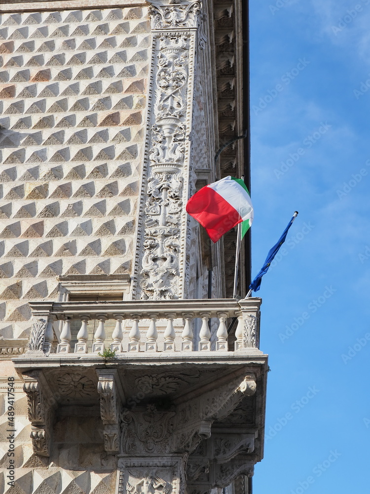 Ferrara, Italy. Palazzo dei diamanti, one of the most famous monuments ...