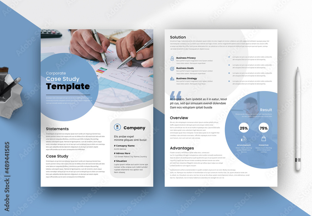 Case Study Stock Template | Adobe Stock
