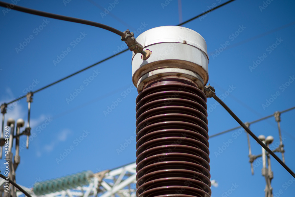 Current transformer, potential transformer in power electric substation ...