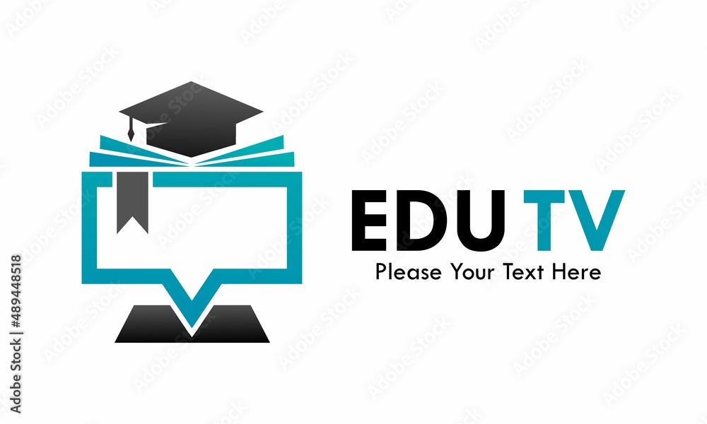 Education tv logo template illustration Stock Vector | Adobe Stock