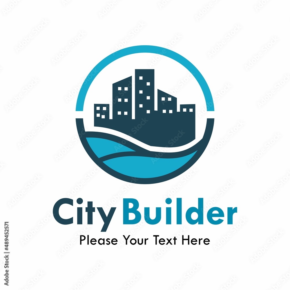 City builder logo template illustration-underwater city. Stock Vector ...