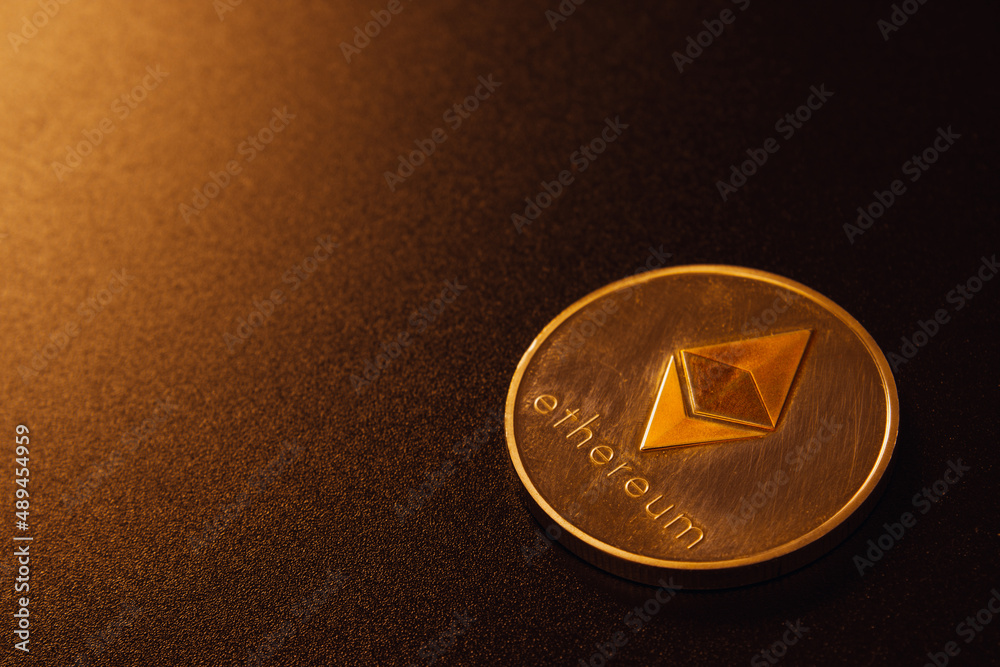 Ethereum coin Stock Photo | Adobe Stock