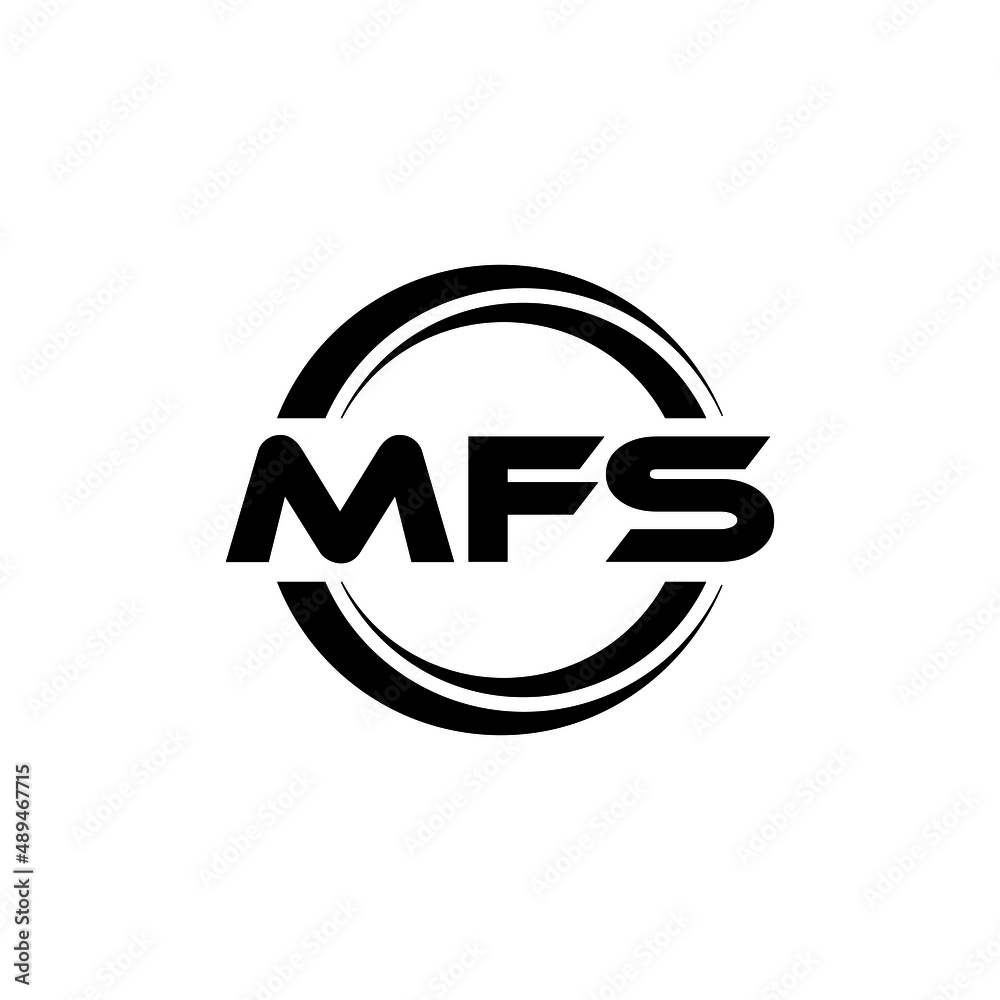 MFS letter logo design with white background in illustrator, vector ...