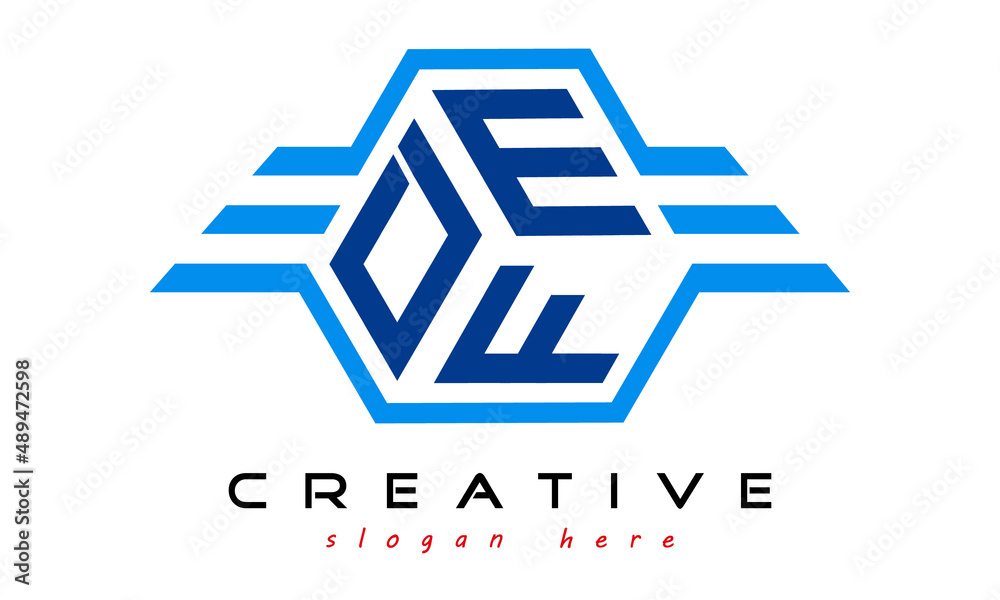 DEF three letter monogram type emblem badge with wings logo vector ...