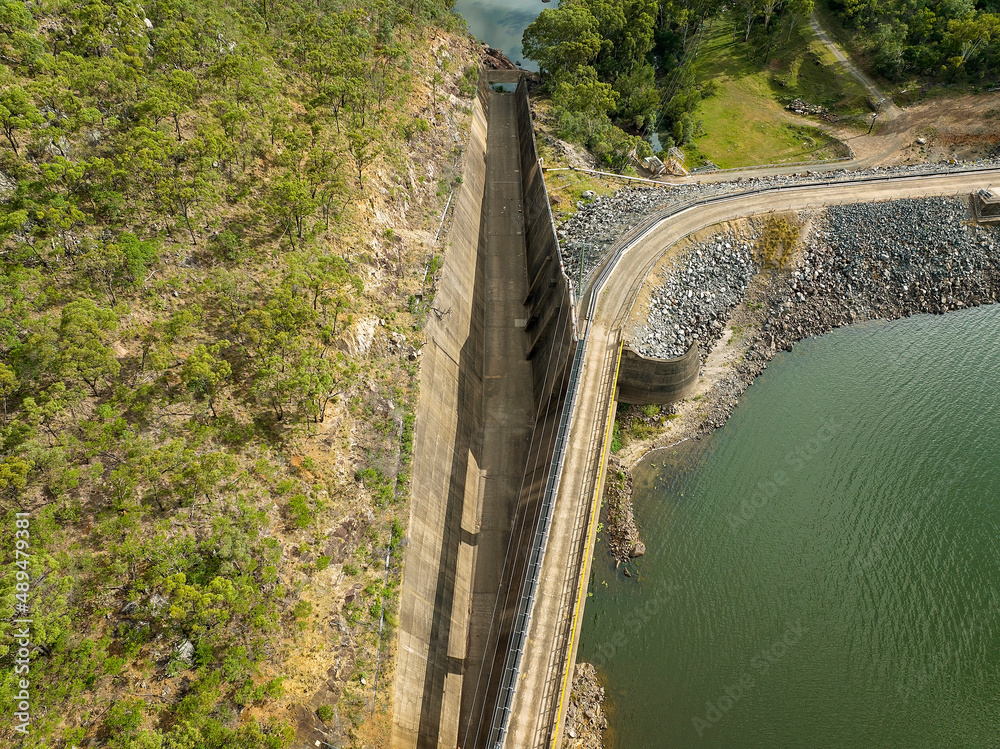 Eungella Dam Water Channel Dry In Low Season Stock Photo | Adobe Stock
