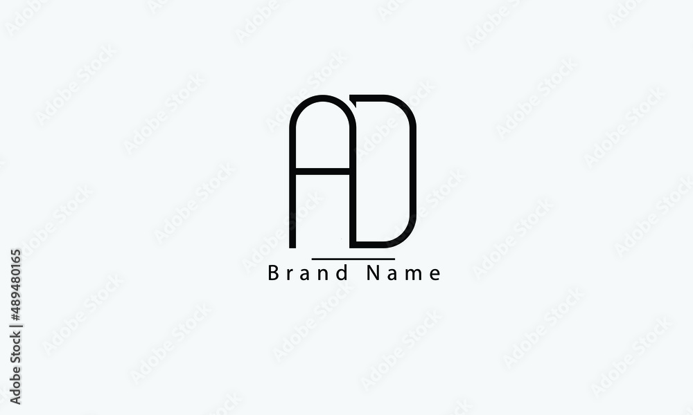 AD DA A D abstract vector logo monogram template Stock Vector | Adobe Stock