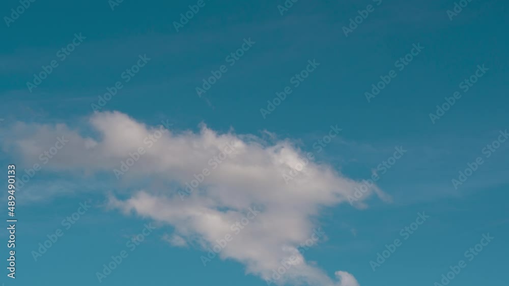 blue clear sky wind moves clouds in good conditions expected around in ...