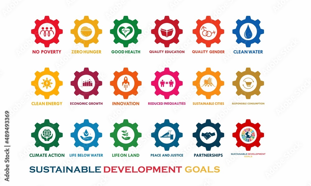 17 sustainable development goals symbol. suitable for your business ...