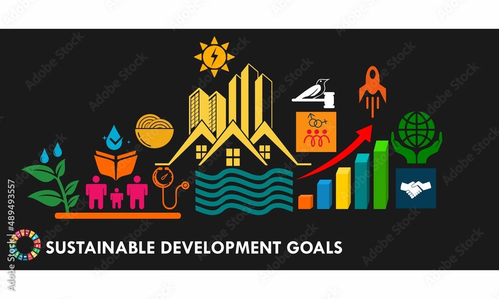 17 sustainable development goals symbol. suitable for your business ...