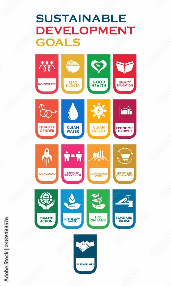 17 sustainable development goals symbol. suitable for your business ...