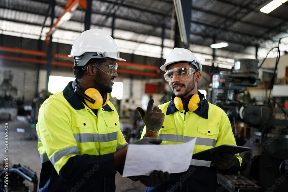 Professional men engineer worker skills quality, maintenance, training industry factory worker ...