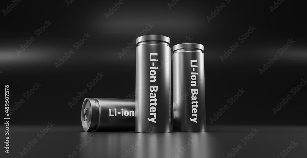 3D rendering lithium ion battery, Li-Ion batteries supply manufacturing ...