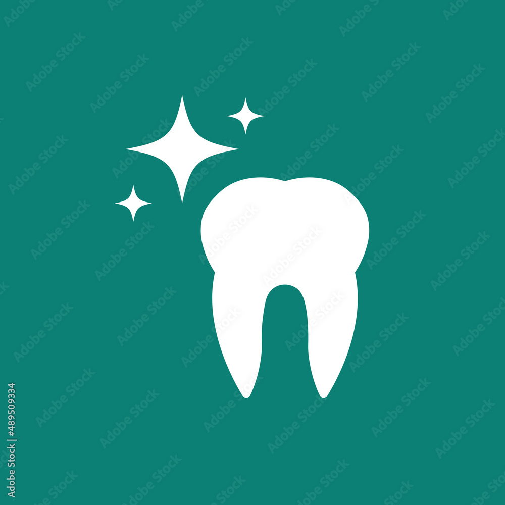 tooth icon vector isolated. hygiene, mouth, dental, health, dentistry ...
