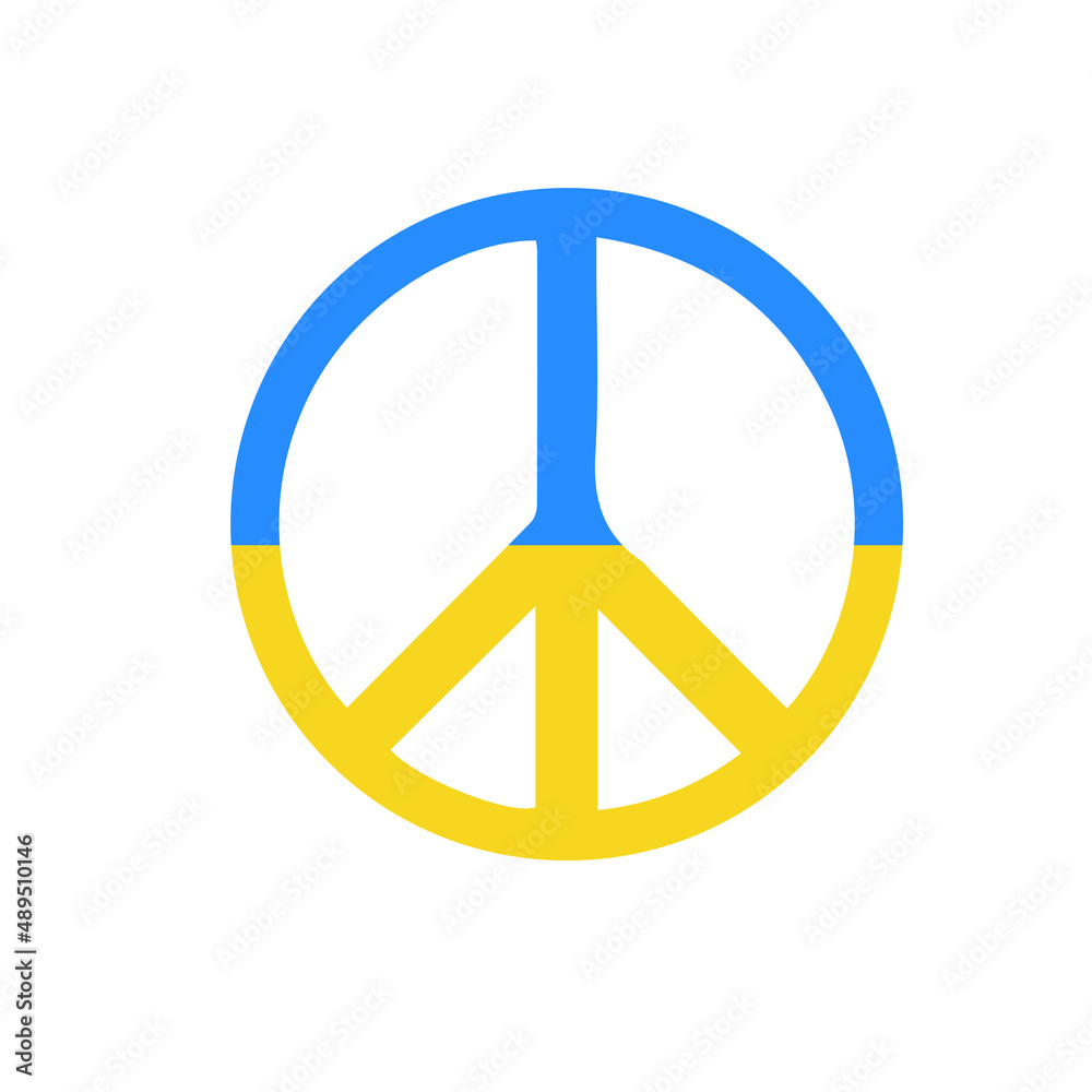 Ukraine peace symbols. Stay with ukraine Stock Vector | Adobe Stock