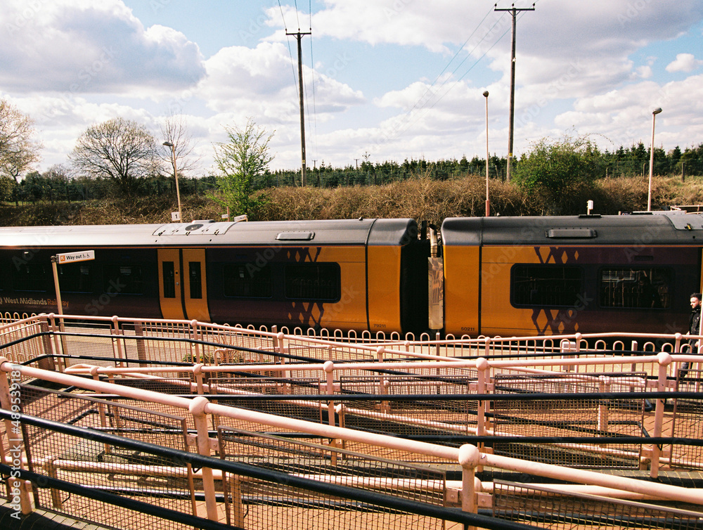 British rail rural railway station warwickshire england uk. station ...
