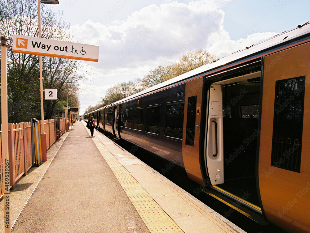 British rail rural railway station warwickshire england uk. station ...