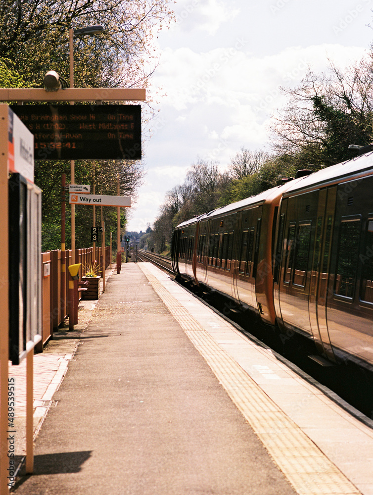 British rail rural railway station warwickshire england uk. station ...