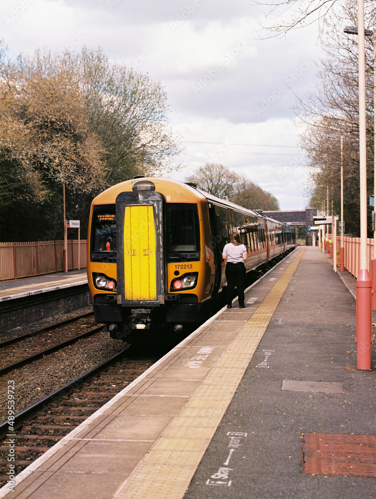 British rail rural railway station warwickshire england uk. station ...
